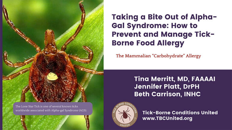 WEBINAR: Taking a Bite Out of Alpha-Gal Syndrome: How to Prevent and Manage Tick-Borne Food Allergy